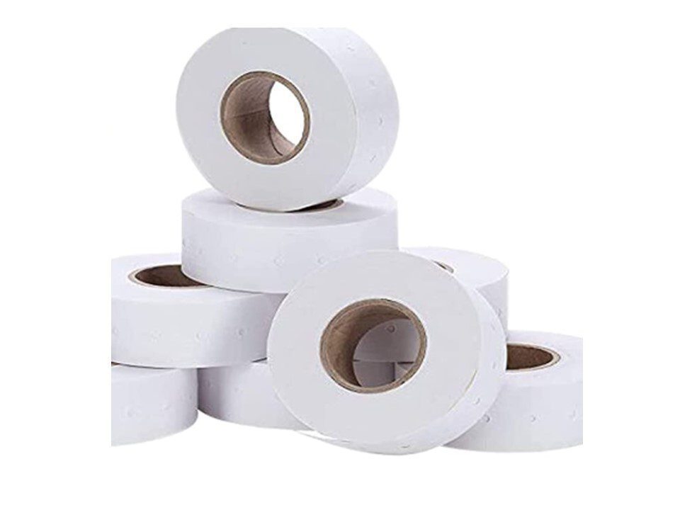 Plain White Label for Garvey 22-6 Price Marking Gun - Freedom Distribution